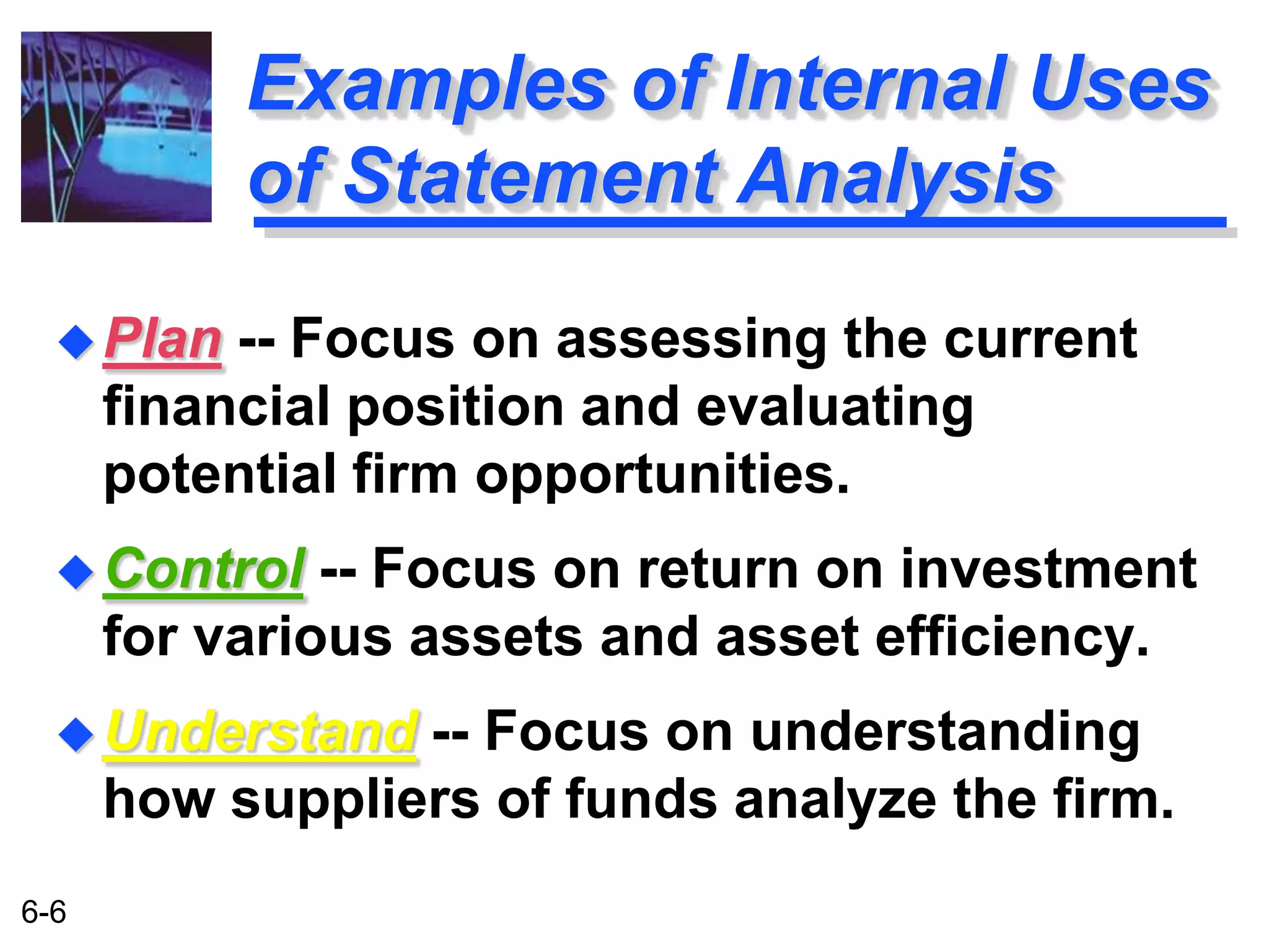 4. ch 6 financial statement analysis | PPT