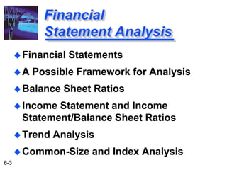 4. ch 6 financial statement analysis | PPT