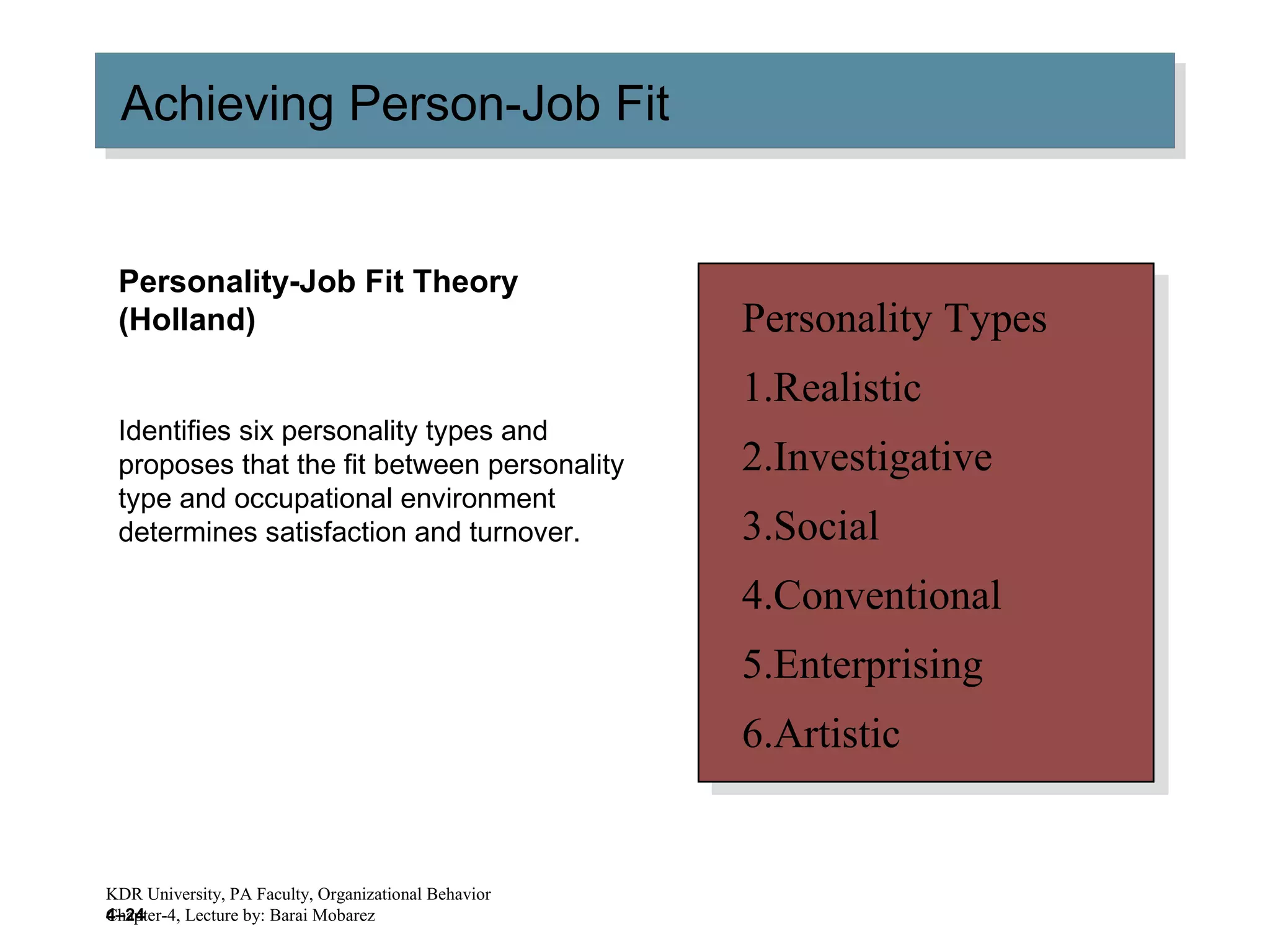 4 chapter-4 personality & emotions ob | PPT