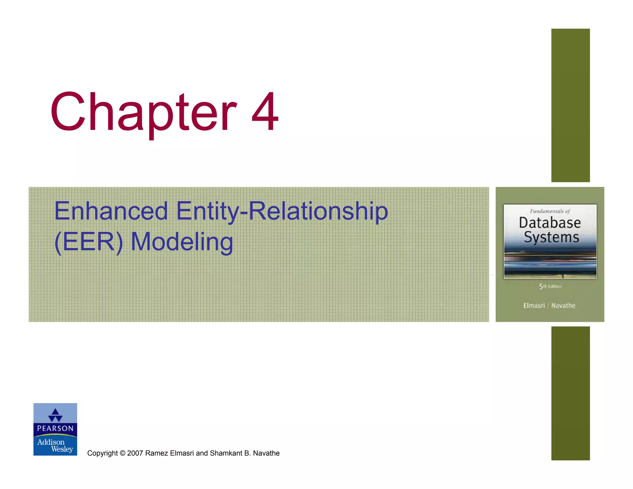 Enhanced Entity-Relationship (EER) Modeling | PDF