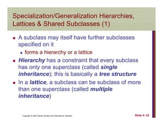 Enhanced Entity-Relationship (EER) Modeling | PDF