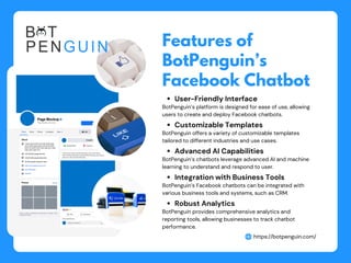 explore Chatbot for facebook by Bot penguin | PPT