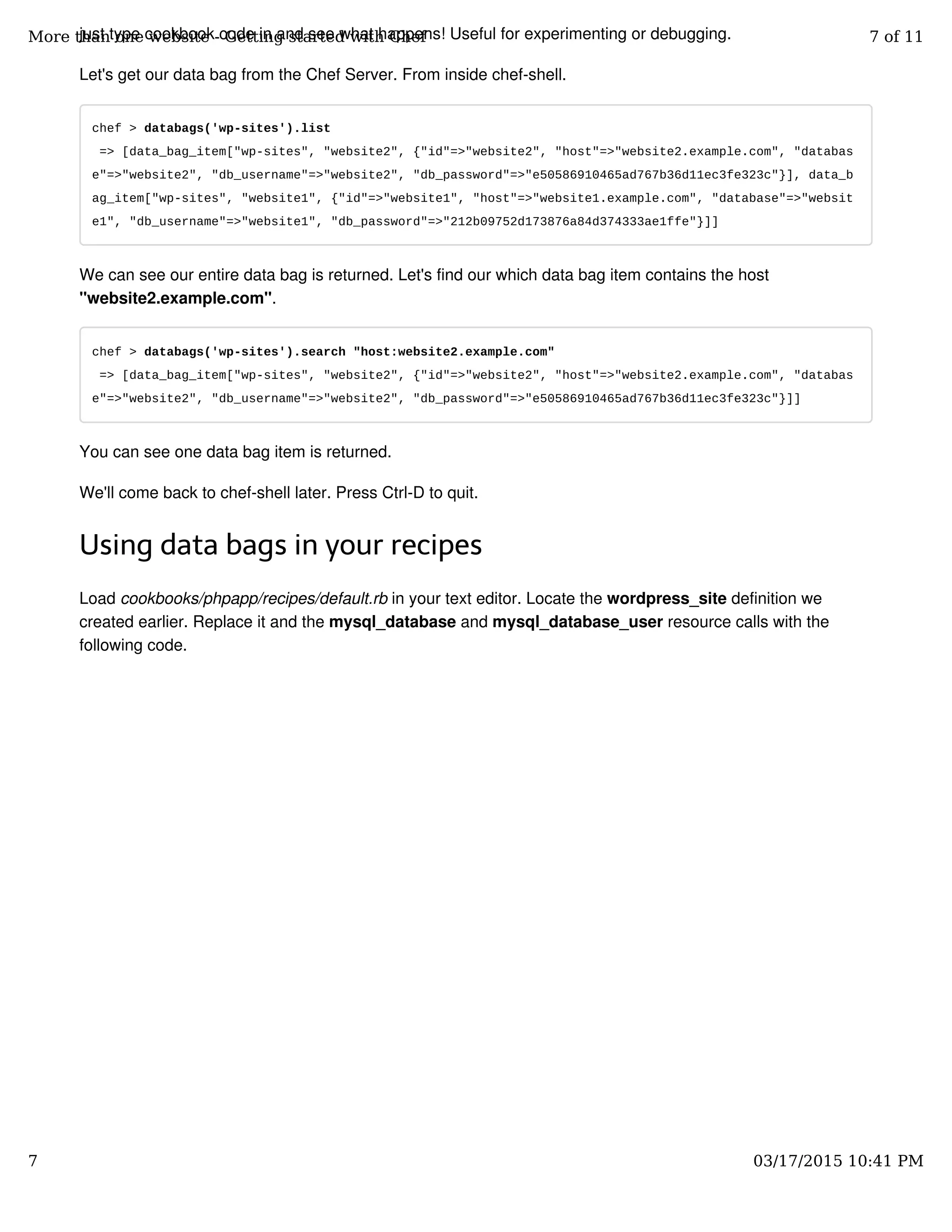 Cloud Automation with Opscode Chef | PDF