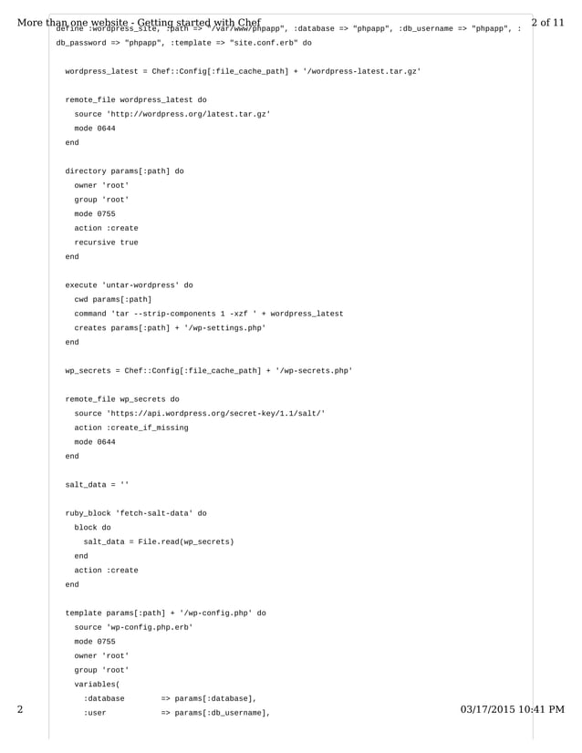 Cloud Automation with Opscode Chef | PDF
