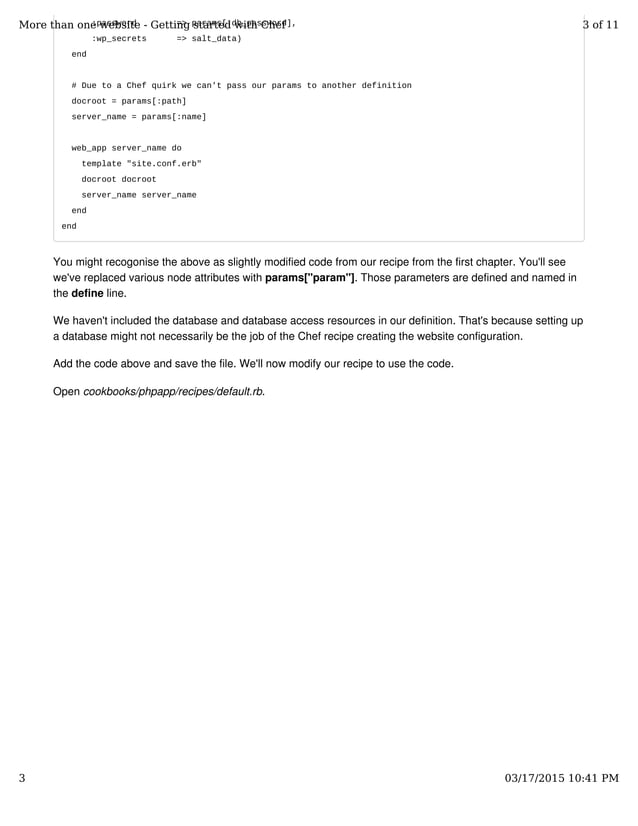 Cloud Automation with Opscode Chef | PDF