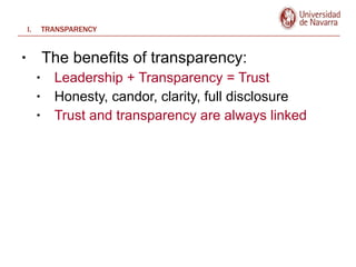 The Benefits of Transparency | PPT