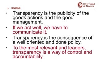 The Benefits of Transparency | PPT