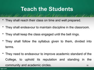 4-Classroom Management and teacher training.pptx | Professional School ...
