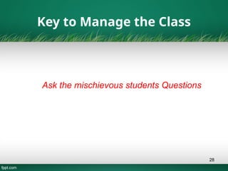 4-Classroom Management and teacher training.pptx | Professional School ...