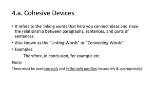 4 - Cohesive Devices. Educations. PPTX. | PPT