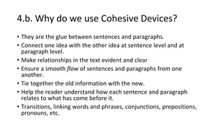 4 - Cohesive Devices. Educations. PPTX. | PPT