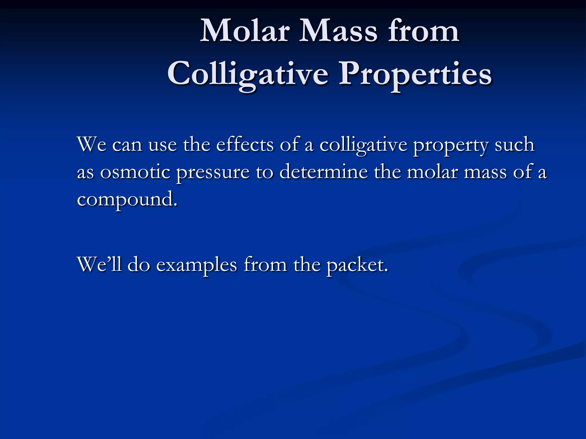 Colligative Properties | PDF