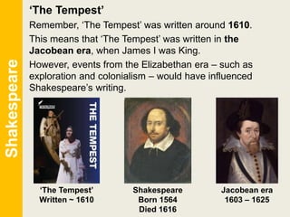 English Mastery - The Tempest lesson 4 - Colonialism | PPTX