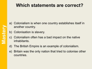 English Mastery - The Tempest lesson 4 - Colonialism | PPTX | Genealogy ...