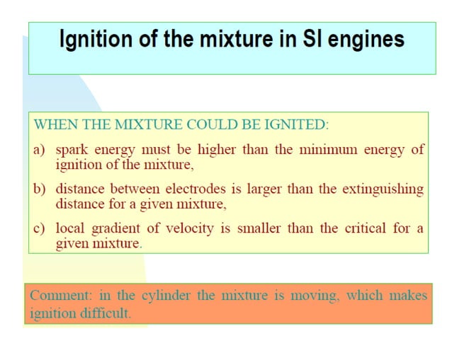 Combustion in si engine | PPTX