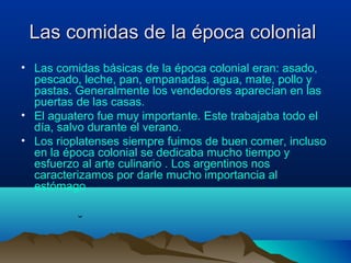 Bicentenario 4ºA - Comidas | PPS