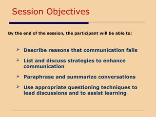 Communication Skills Course Presentation | PPT