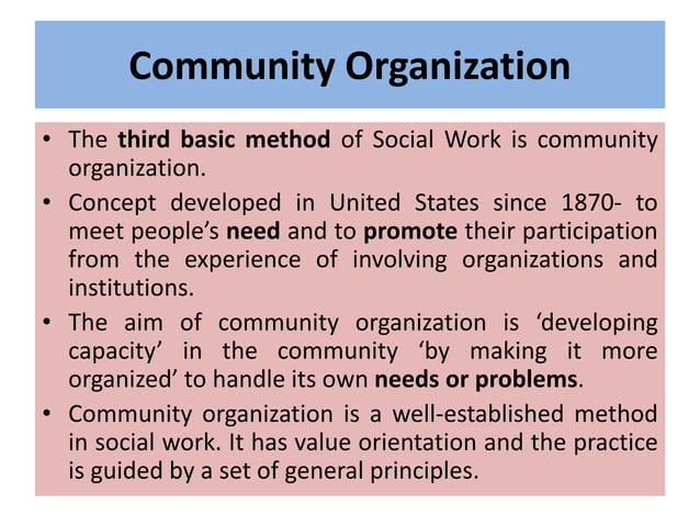 Community Organization | PPT