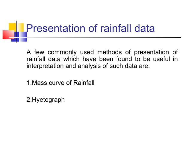 Hydrology ( computation of average rainfall ) | PPT | Weather | Science