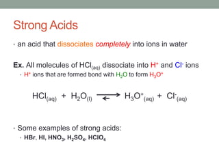 4 concentration vs strength of acid bases | PPTX
