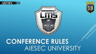 Conference Rules | PPTX