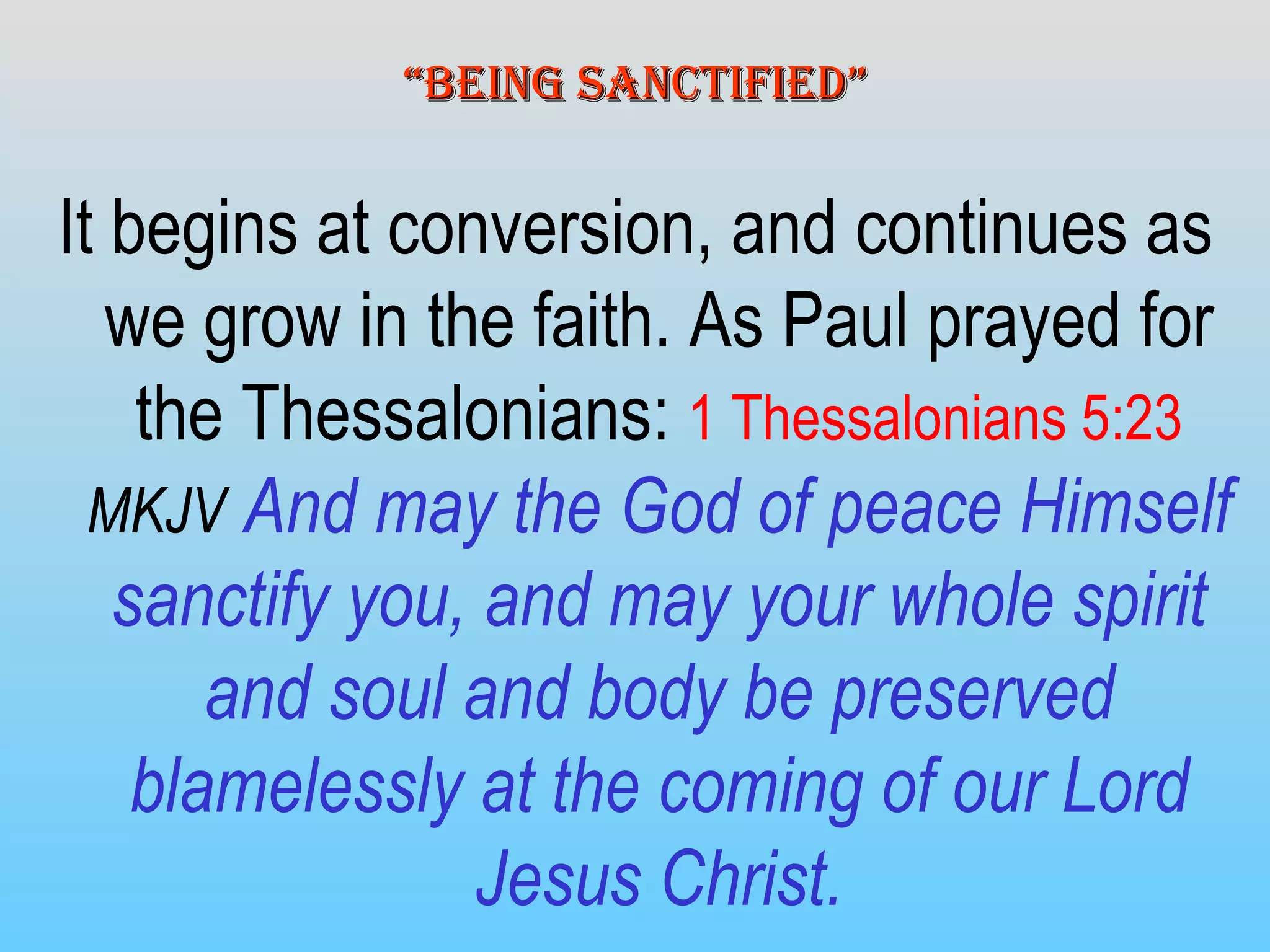 The Significance of Being A Christian - Consecrated To God | PPT