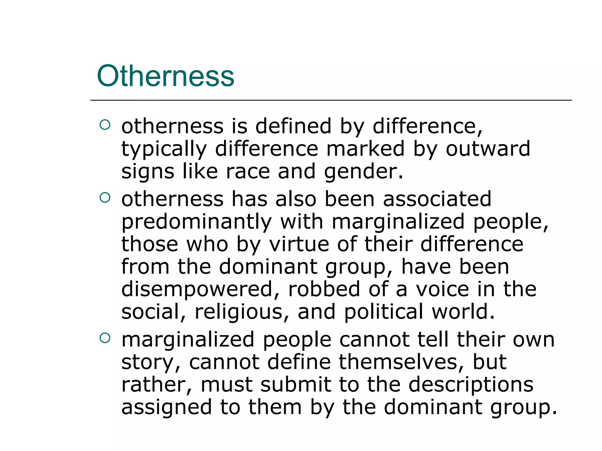 SWK3017-4. constructing the other | PPT