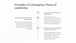 Contingency Theory Unlocking Leadership Success with Contingency Theory ...