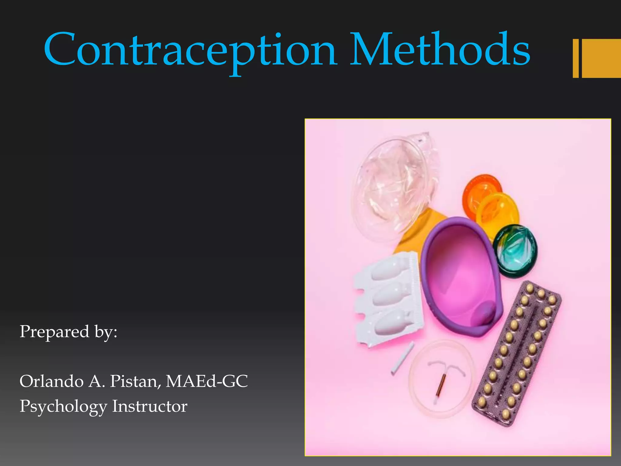 Contraception Methods | PPTX