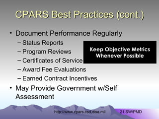 4. contractor performance_assessment_reporting_system | PPT