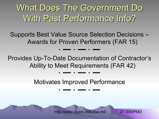 4. contractor performance_assessment_reporting_system | PPT