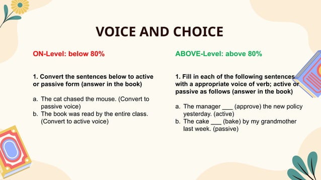 Active and Passive Voice Grammar Rules . | PPTX