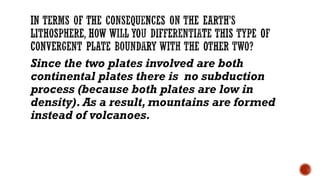 Presentation on the Convergence of Continental Plates | PDF