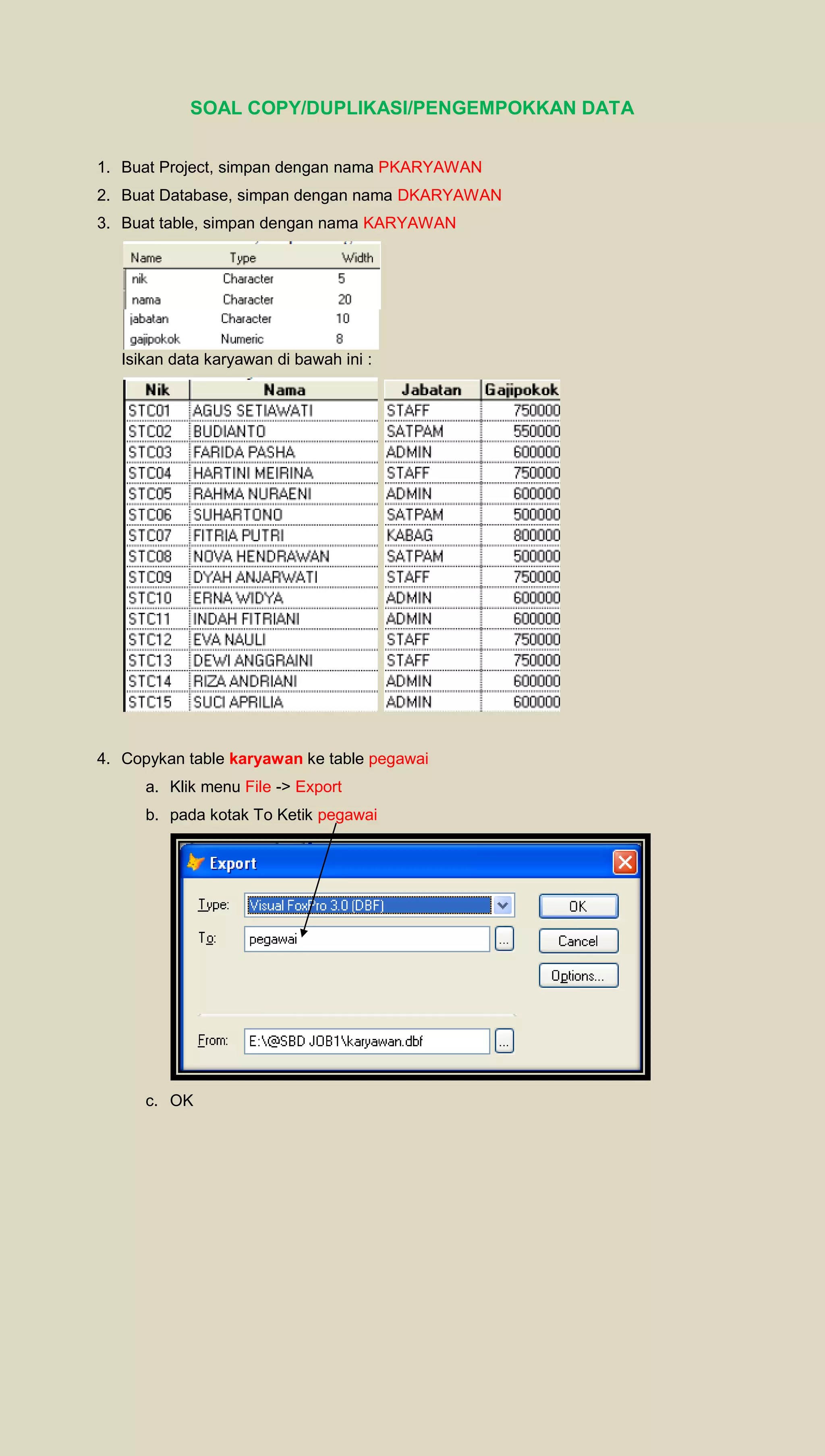 4 copy duplikasi pengelompokkan data | PDF