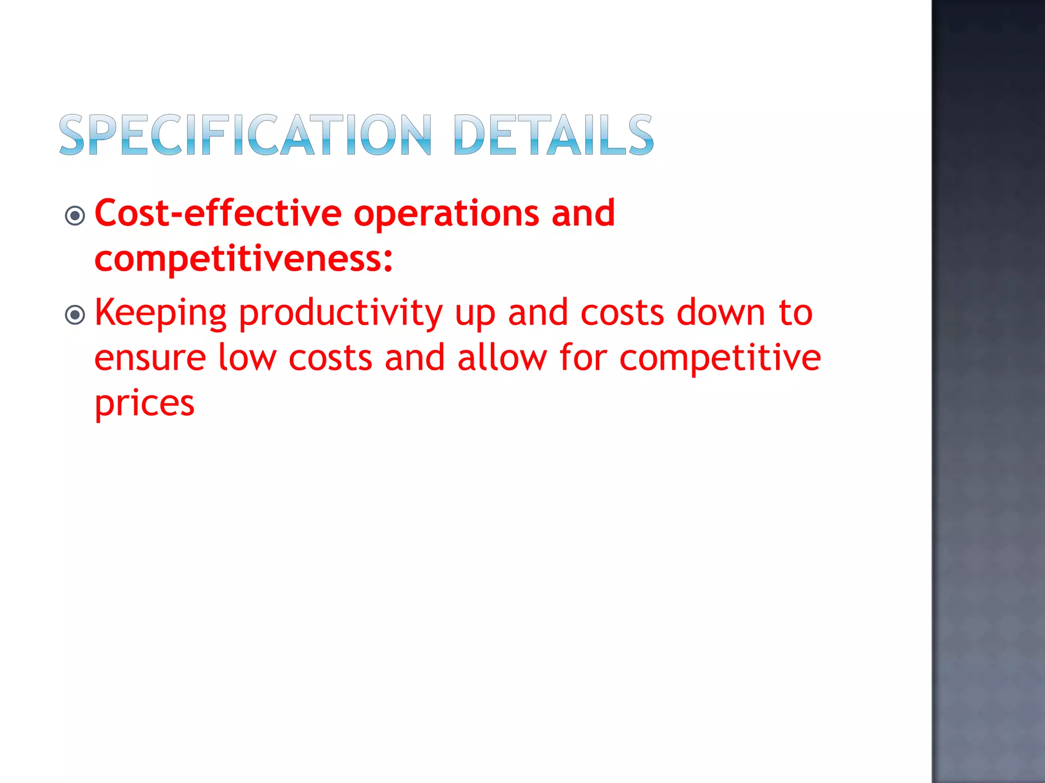 4 cost-effective operations | PPT