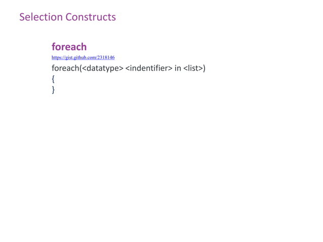 4 c# programming constructs | PPT 4 c# programming constructs | PPT