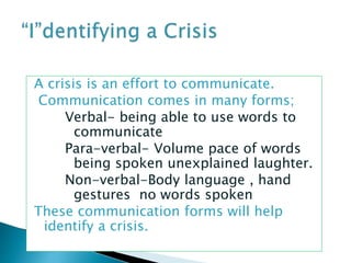 4 crisis prevention | PPTX
