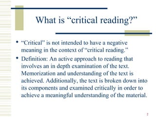 4 critical reading-khalid | PPT