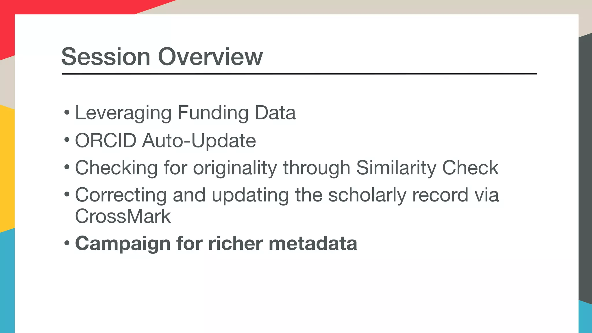 Crossref in your publishing workflow | PPT