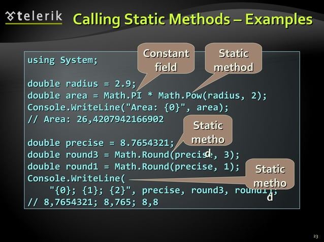 C# Language Overview Part II | PPT