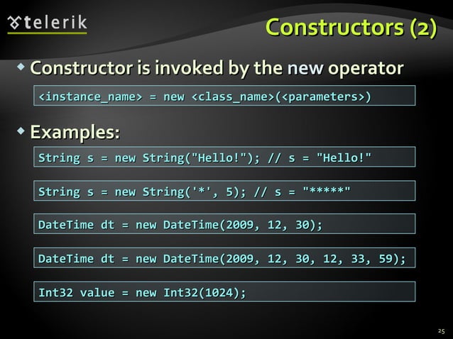 C# Language Overview Part II | PPT