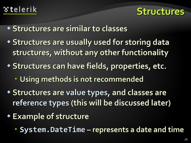 C# Language Overview Part II | PPT