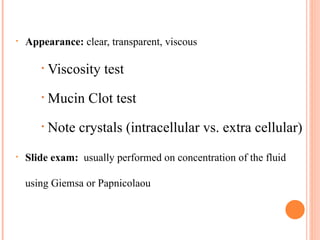4- Cytology of Body Fluid.ppt body fluids | PPT