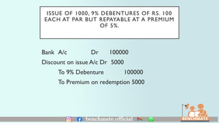 debenture issue and redemption | PDF