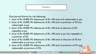 debenture issue and redemption | PDF