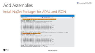 4 - Advanced Windows 10 development with the Microsoft Graph | PPT
