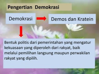 4. demokrasi dan pendidikan demokrasi | PPTX