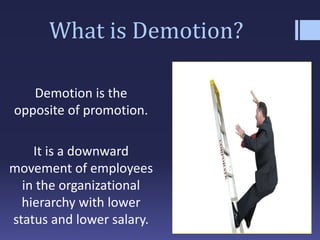 Demotion and Employee Morale | PPTX