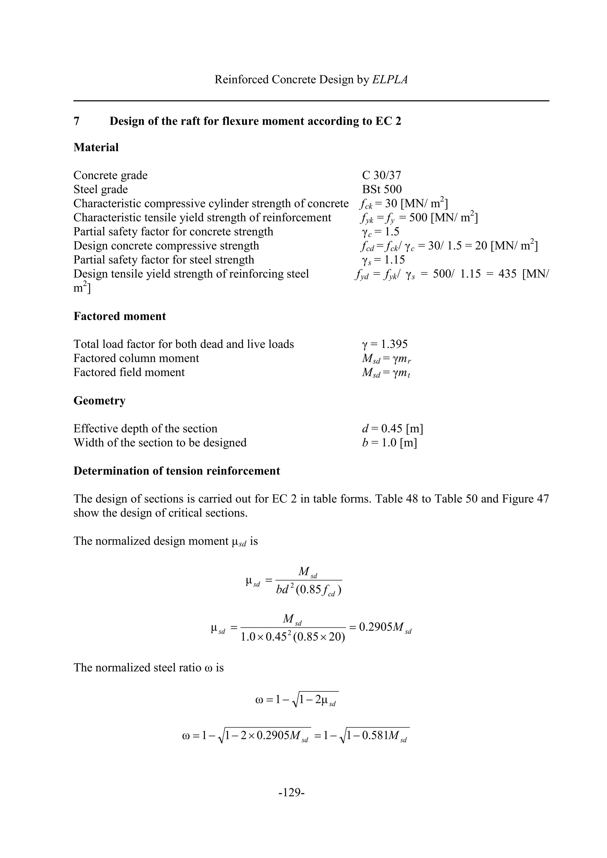 Design of a circular raft for a cylindrical core | PDF