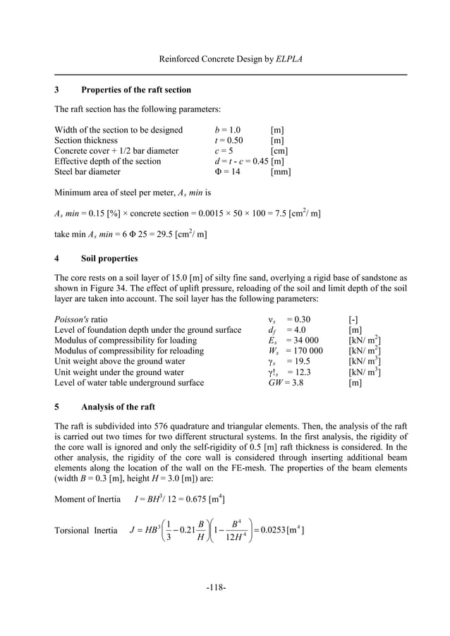 Design of a circular raft for a cylindrical core | PDF
